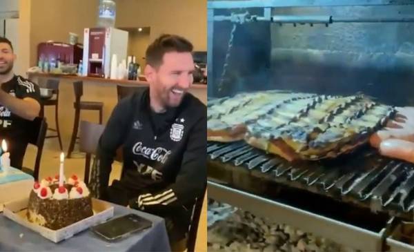 Lionel Messi festejó su cumpleaños 34 en la Selección Argentina con un ...